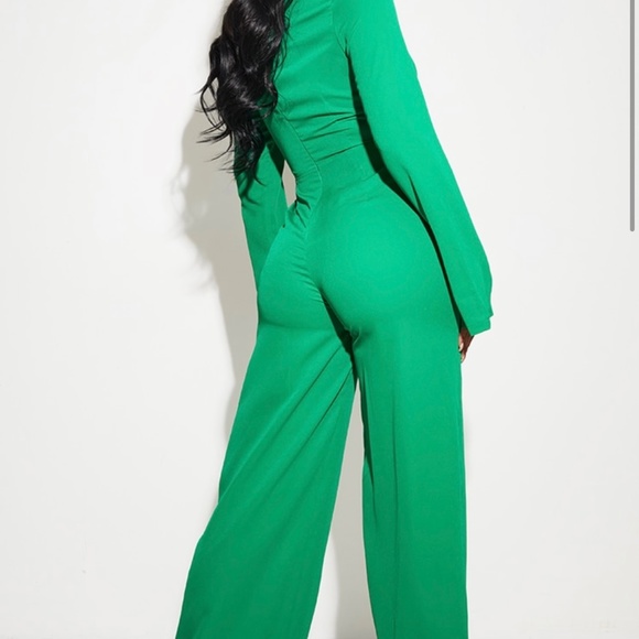 PrettyLittleThing | Pants & Jumpsuits | Plt Green Jumpsuit | Poshmark
